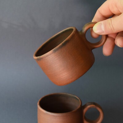 Handmade Clay Coffee Mug - Ceramic Brown Coffee Mug - Pottery Mug | eBay