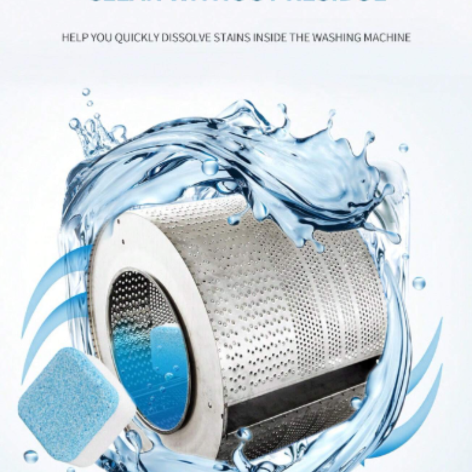 Finally Fresh Washing Machine Cleaner White Count Powder Tablets 10/20 ...