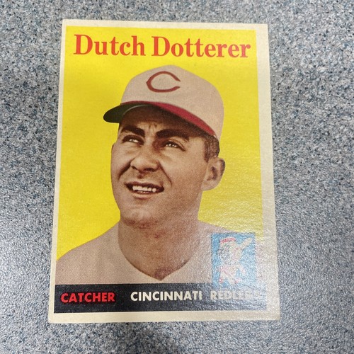 DUTCH DOTTERER 1958 Topps Baseball Card #396 RC Cincinnati Reds VG/EX ...