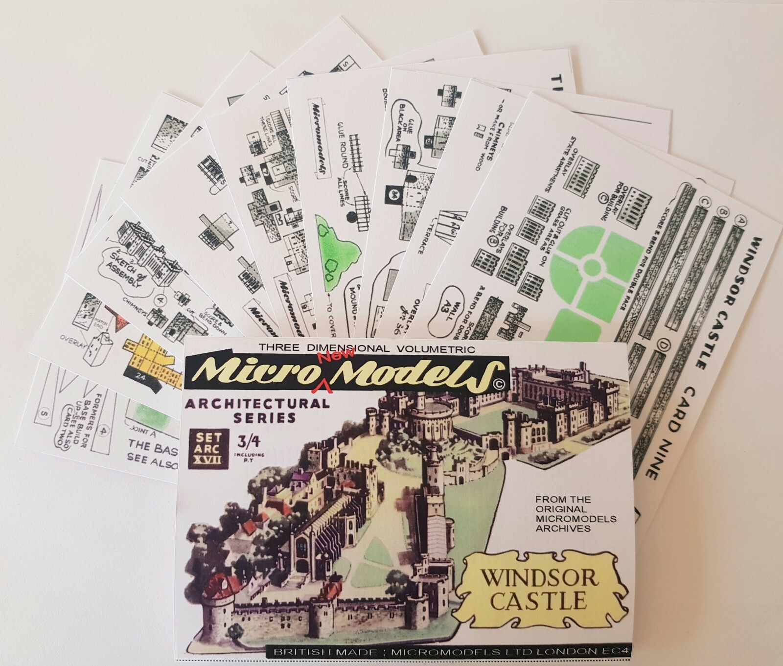 Micromodels Set ARC XVII Windsor Castle Micro New Models card kit | eBay