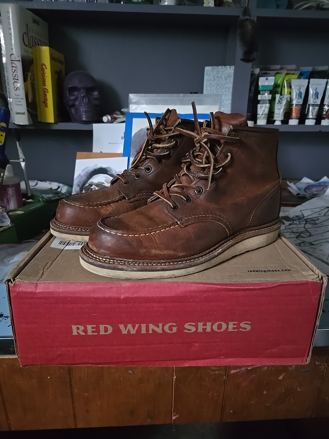 [1907] Mens RED WING CLASSIC MOC - COPPER - Gem