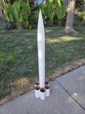 Tube Fin Model Rocket Kit 3" dia. 42 Inches tall! 29mm motor mount! | eBay