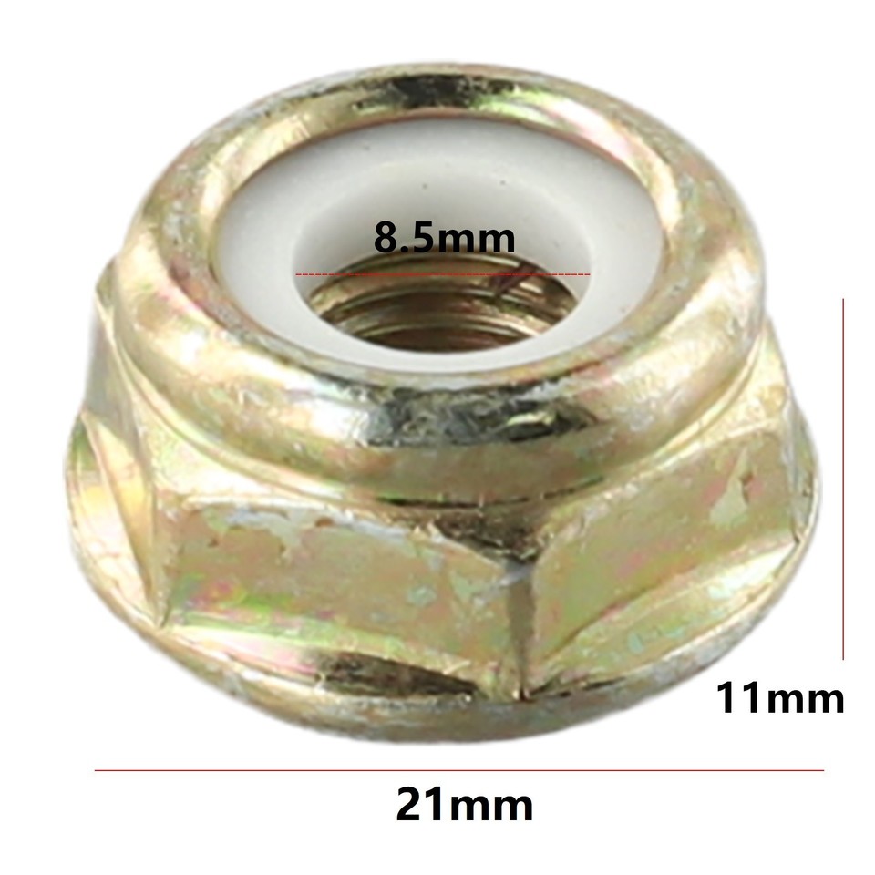 Blade Lock Nut M10 X 1.25 Left-Hand Thread Coupling For Various Brush ...