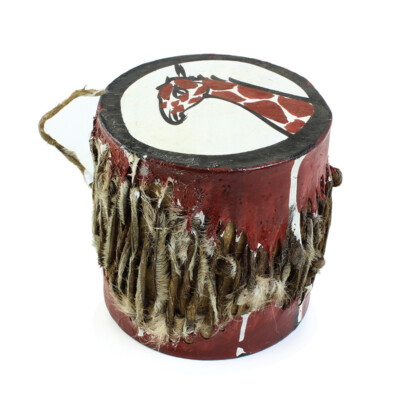 Small African Drum: Giraffe | African Music Instrument | eBay