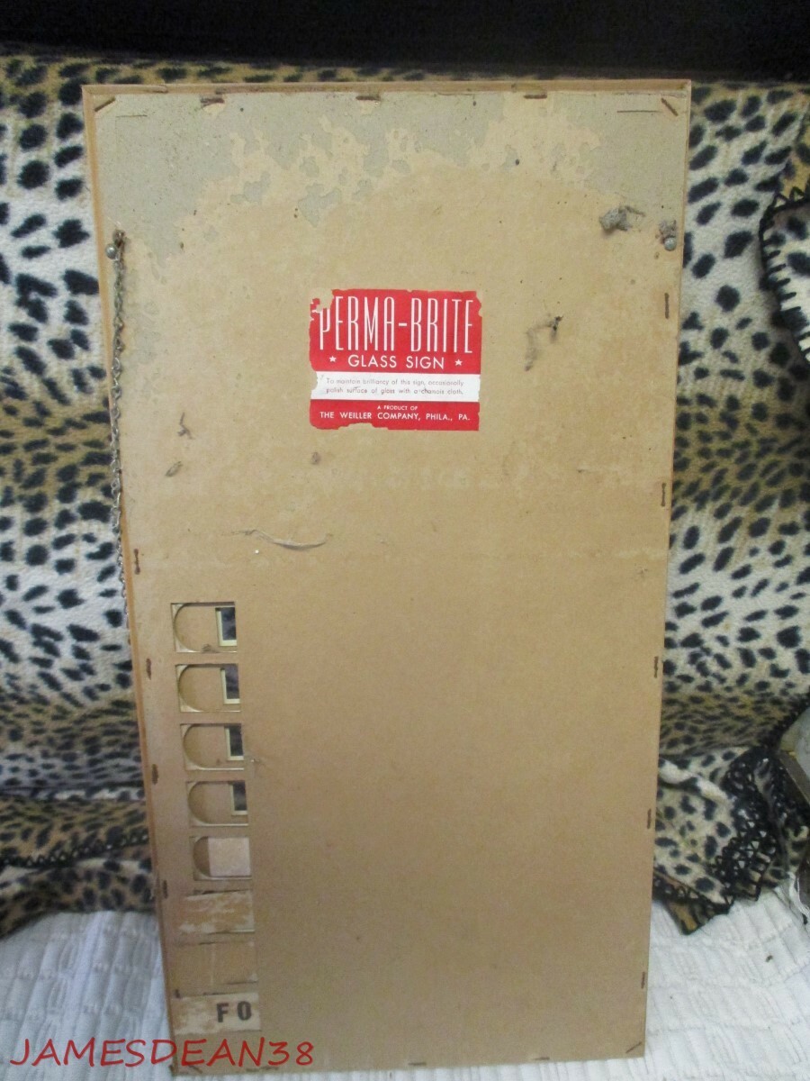 KLUNDS ICE CREAM DAIRY SIGN REVERSE PAINTED HUDSON WISCONSIN PERMA ...