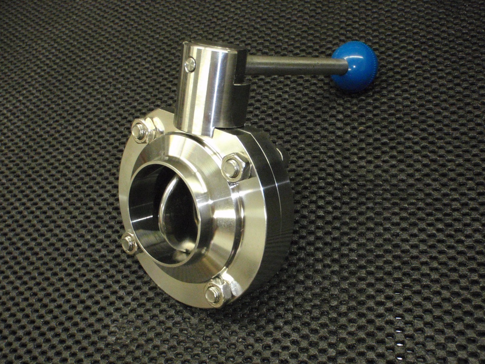 WDBF38 STAINLESS BUTT WELD BUTTERFLY 4 POSITION VALVE 1 1/2" O.D ...