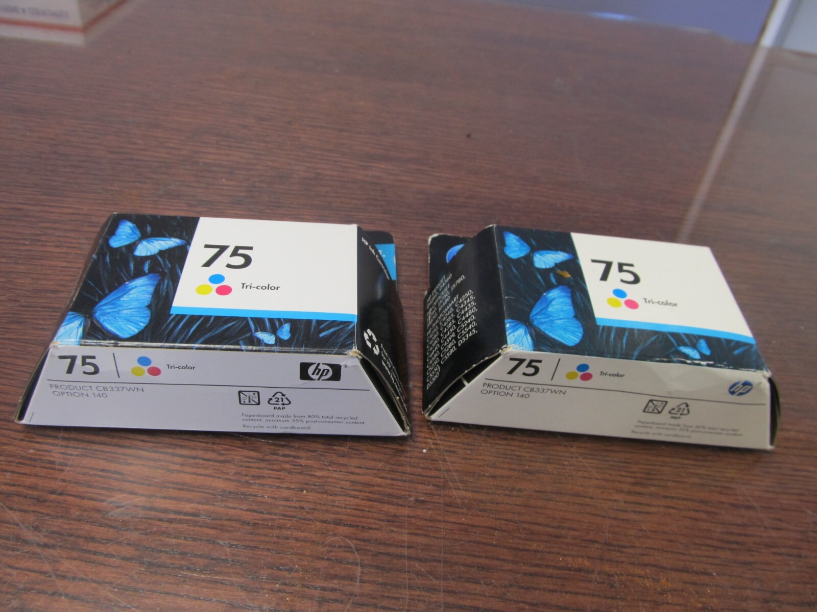 Lot of 2 SEALED Genuine HP 75 Tri-Color Cartridge *EXPIRED* Free S&H | eBay