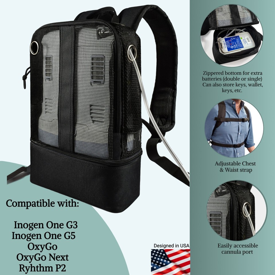 Mesh Backpack Fit For Caire Freestyle, Arya, Rhythm Healthcare P2-S4 ...