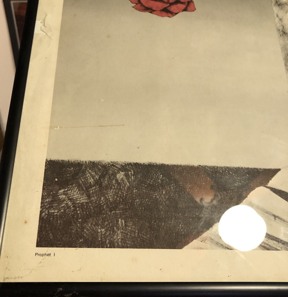 Vintage Charles White "PROPHET I" Litho ART Print FRAMED Poster 20 x 16 ...