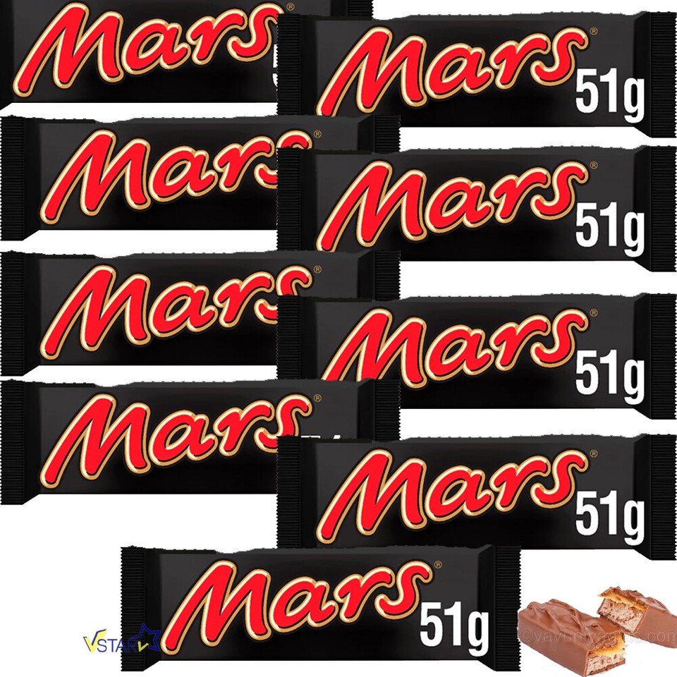 Mars Bar Chocolate Caramel and Nougat Bars 51g Perfect Kids Gift |20|30 ...