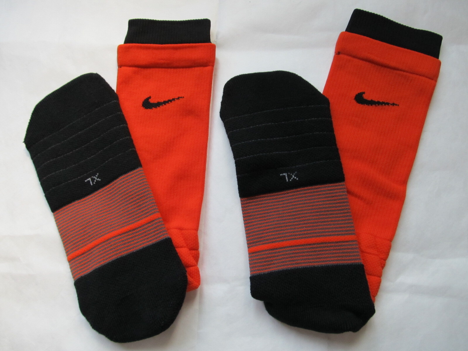 NIKE OSU Beavers Elite Vapor Crew Football Socks L XL DRI-FIT Oregon ...