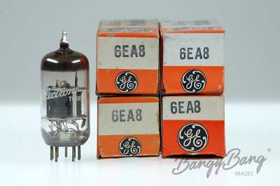 4 Vintage General Electric 6EA8/6GH8A Triode-Pentode VHF Television ...