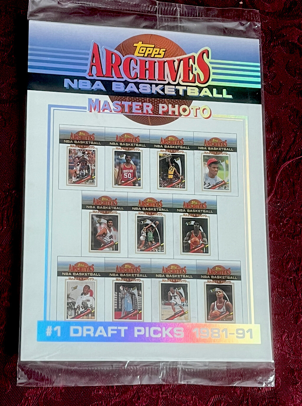 Topps Archives NBA Basketball Master Photo #1 Draft Picks 1981-91 ...