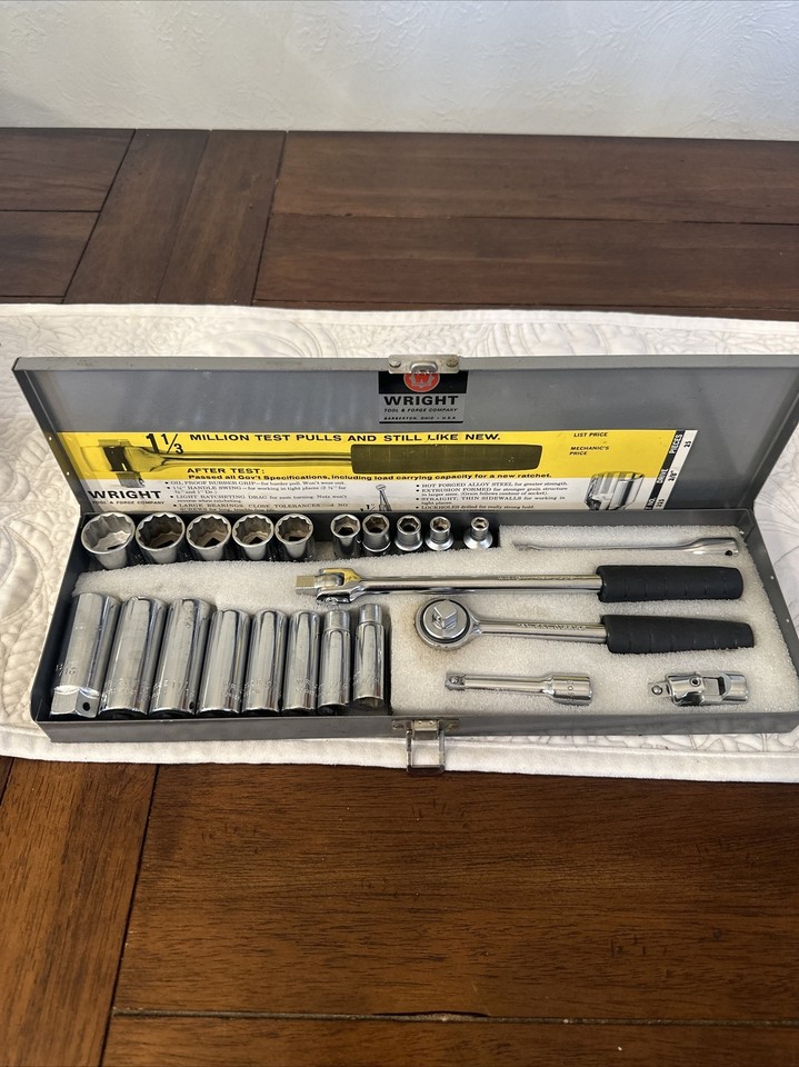 Vintage Wright Socket Set | eBay