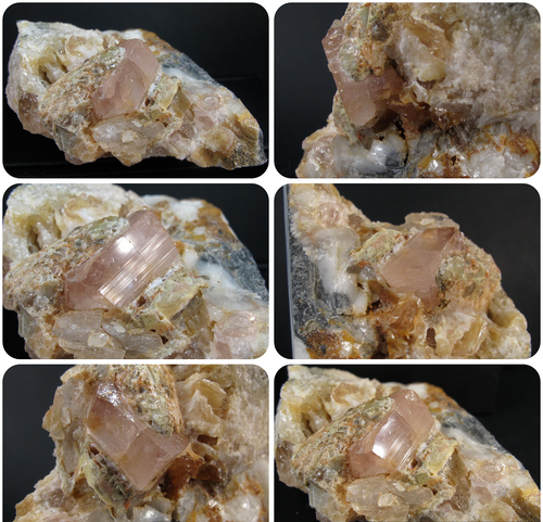 Topaze rose impériale naturelle, cristal katlang, spécimen de Chakra ...