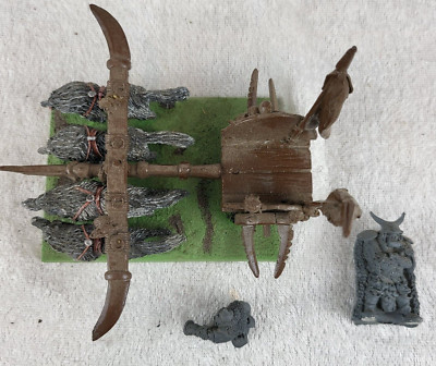 GRENADIER FANTASY BATTLESET - ORC GENERAL'S WAR CHARIOT rare miniature ...