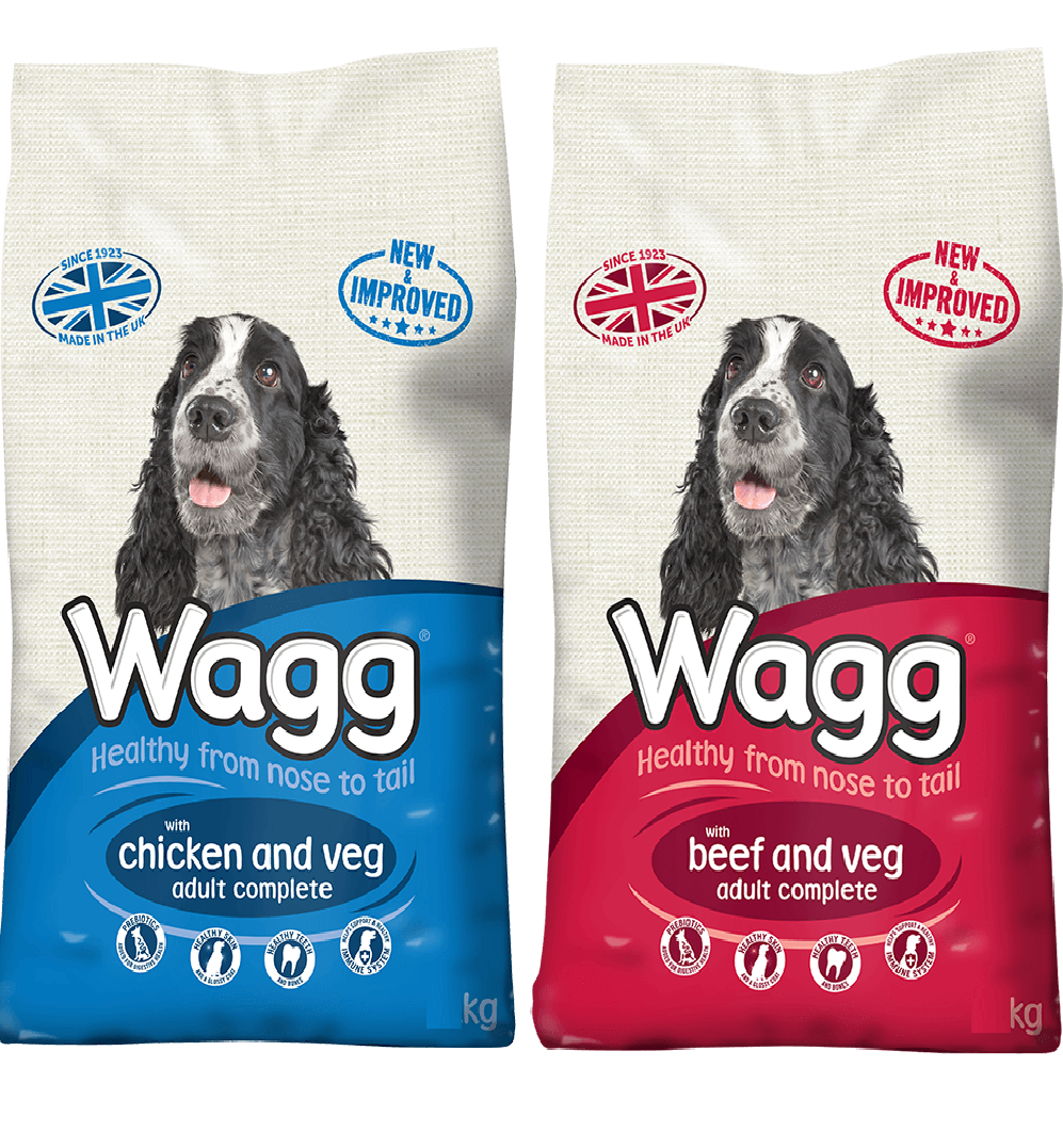 WAGG COMPLETE 1KG 2KG 4KG 12KG adult dry dogs food biscuits bp chicken ...
