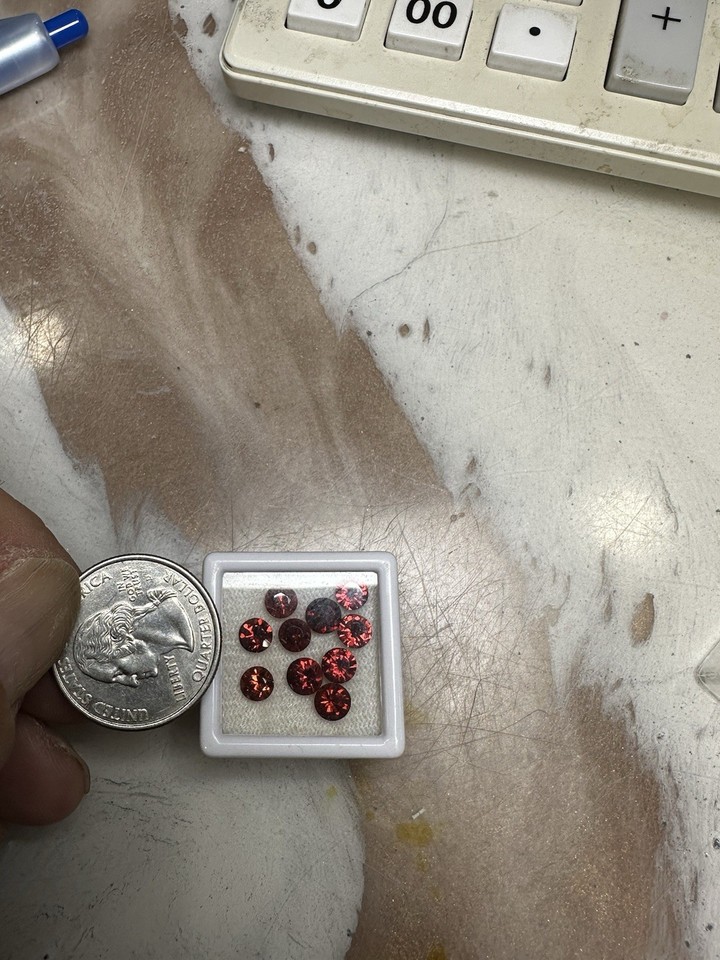 $ FINEST Antique 5.93ct Natural Earth 🌎 Spessartite Garnets 5MM Gems 💎 ...