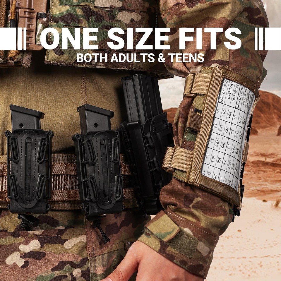 Tactical Armband Sleeve Storage Kit QB Wrist Map Holder Arm Pouch DOPE ...