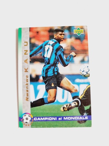 Carte N.41 Nwankwo Kanu Inter Campioni Al Monde 1998 Upper Deck Ligue D ...