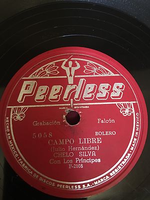 Chelo Silva Peerless 5058 Ranchera Tejana Tex Mex 78RPM Bolero | eBay