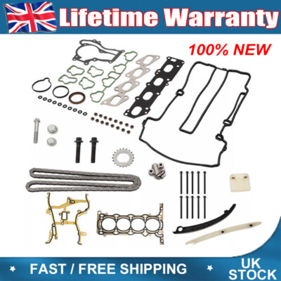 HEAD GASKET SET BOLT TIMING CHAIN KIT FITS VAUXHALL CORSA 1.2 1.4 ...