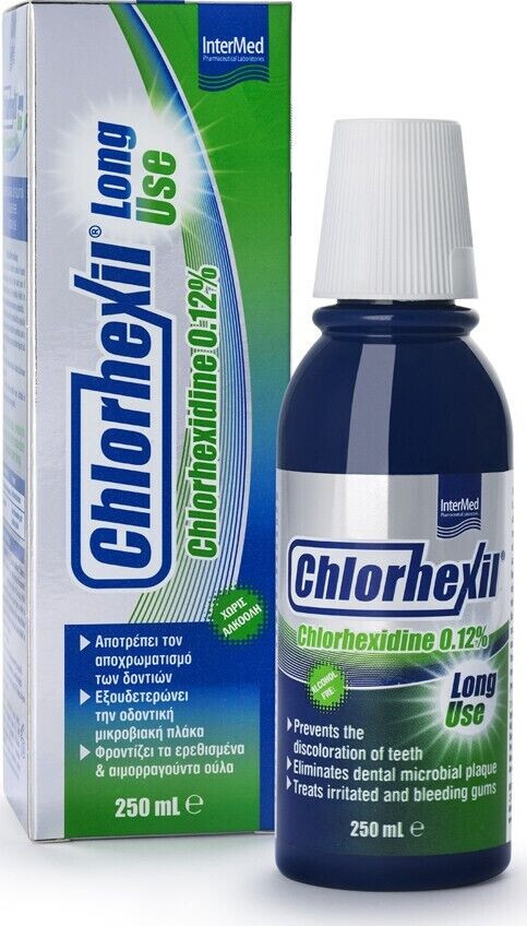 2× Intermed Chlorhexil 0.12% Mouthwash 250 ml – Long‑Use, Alcohol‑Free ...