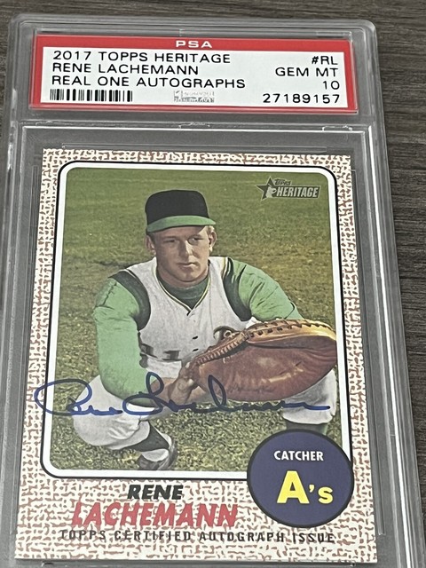 2017 Topps Heritage - Real One Autographs #ROA-RL Rene Lachemann (AU ...