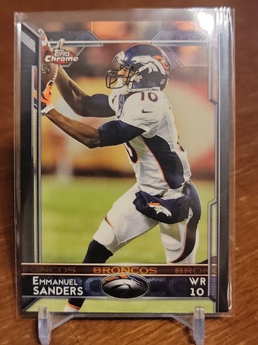 2015 Topps Chrome Football Emmanuel Sanders #61 Denver Broncos | eBay