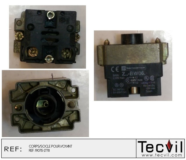 Telemecanique Z Bw06 Blue Momentary Push Button Zb2-be101 for sale ...