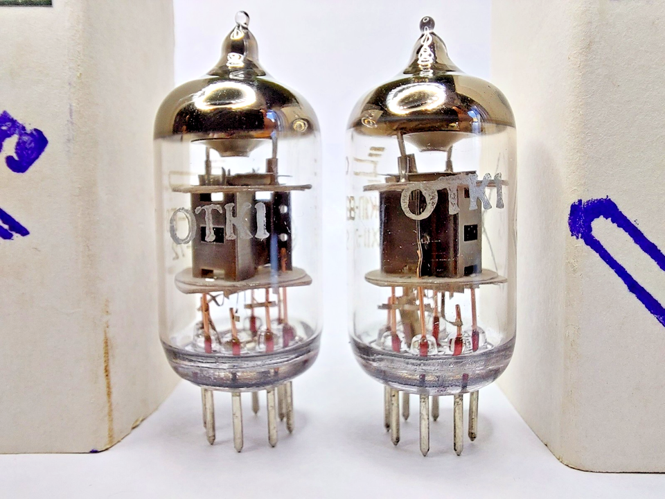 6J1P-EV / 6J1 / EF95 1970s Voskhod Rocket Logo MATCHED PAIR (2pcs ...