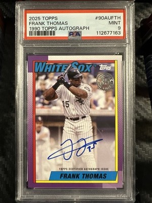 Frank Thomas Auto 1990 Design 2025 Topps #90AUFTH PSA 9 | eBay