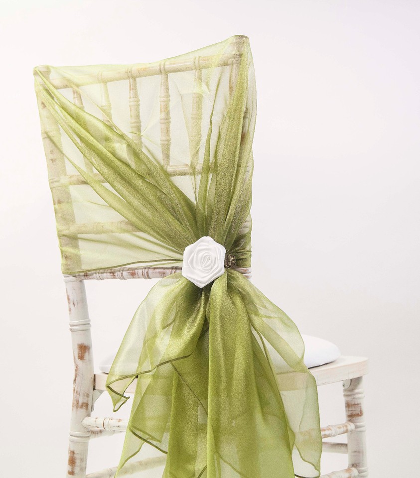 CHAIR COVER HOOD ORGANZA VARIOUS COLOURS WEDDING EVENT VENUE CHAIR ...