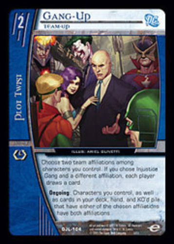 VS System: Gang-Up, Team-Up [Played] DC Justice League of America TCG ...