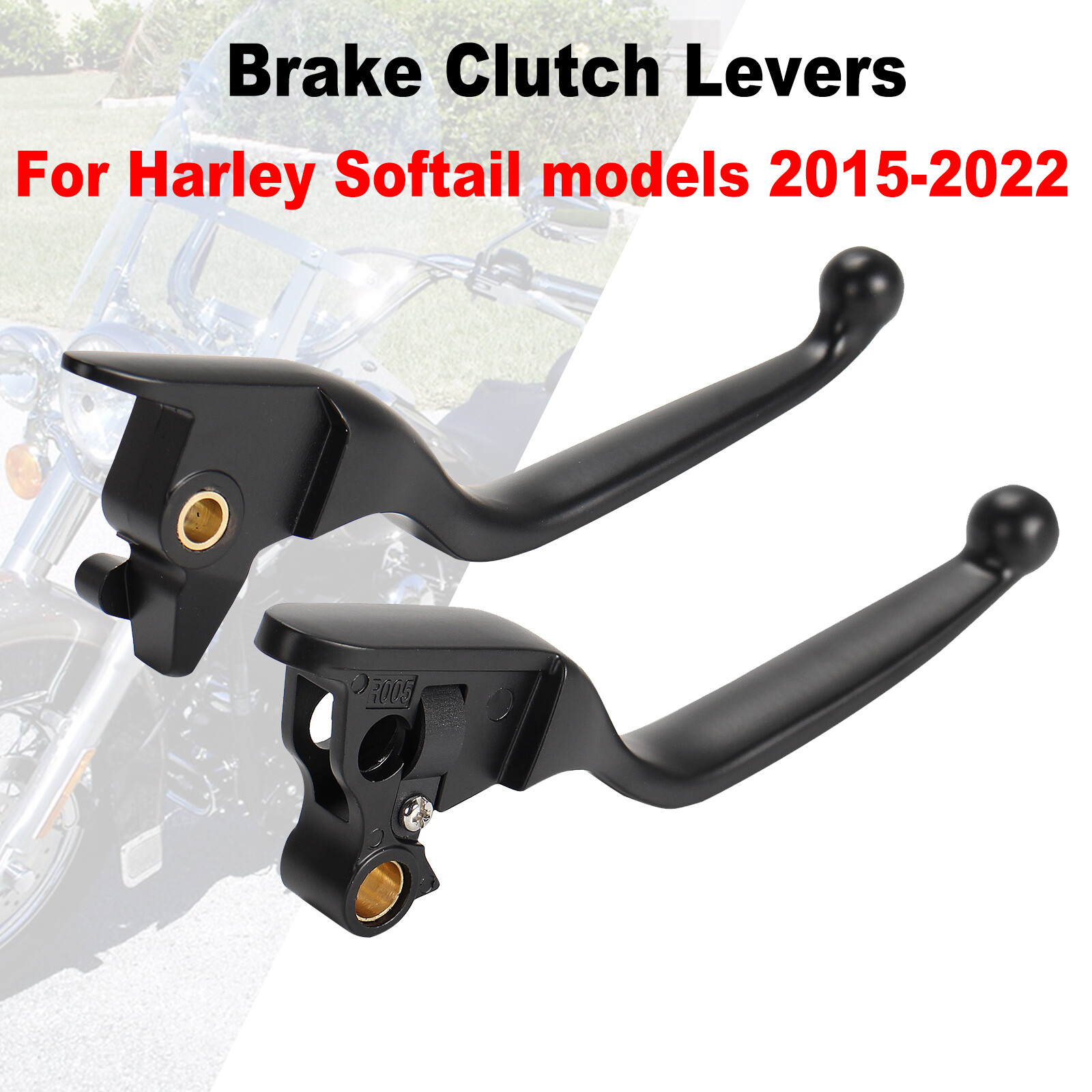 1 Pair Brake Clutch Levers For Harley Softail Models Fat Boy Breakout ...
