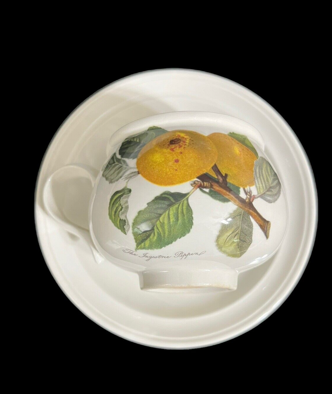 Portmeirion Pomona Romantic Tea Cup & Saucer Set PIPPIN APPLE 7oz | eBay