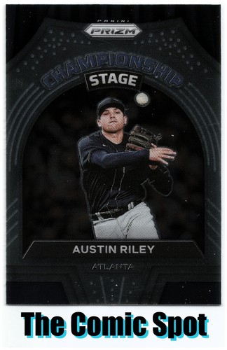 2022 PANINI PRIZM ~ AUSTIN RILEY #CS-5 ~ CHAMPIONSHIP STAGE ~ BRAVES ...