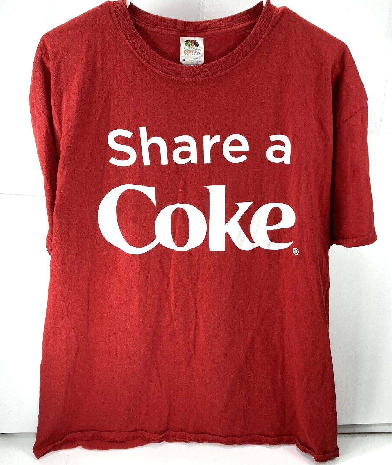 vtg Coca-Cola Soft Drink Pop Red Short Sleeve men's … - Gem