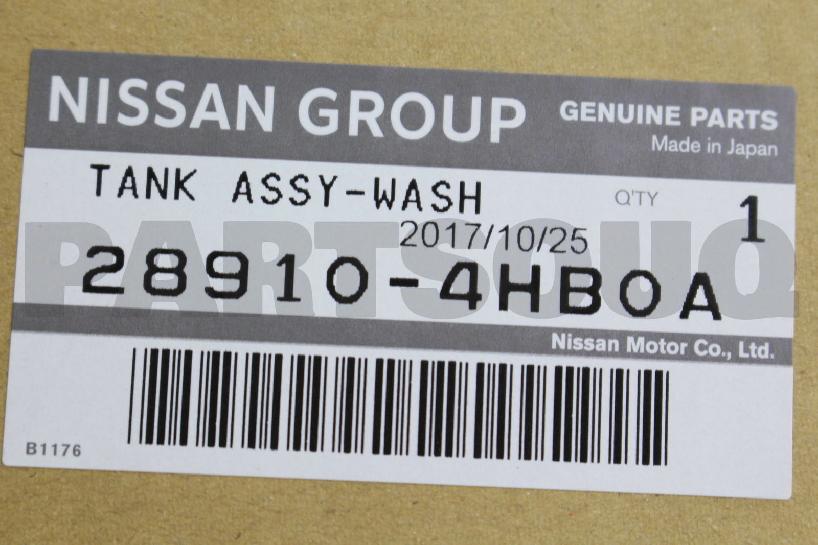 289104HB0A Genuine Nissan TANK ASSY WASH 28910-4HB0A | eBay