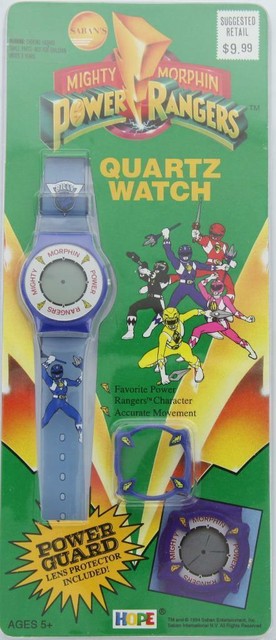 Mighty Morphin Power Rangers Quartz Watch With Lens Protector Variety ...