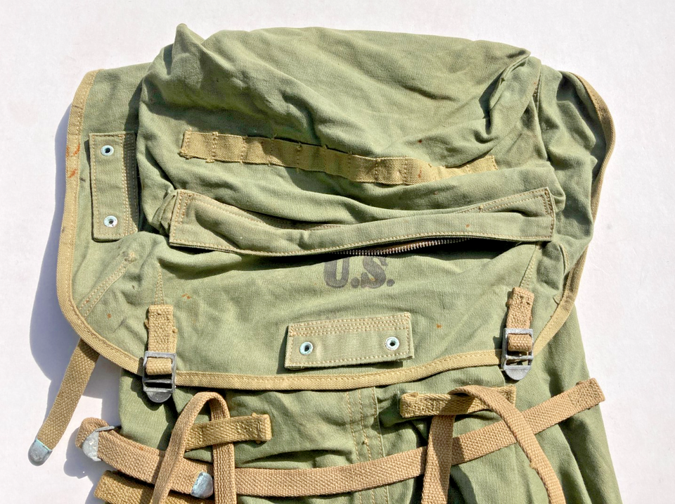 WW2 US Army USMC Marine Corps Jungle Pack Backpack Ruck Sack Field Gear ...