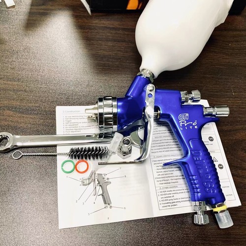 Blue Spray Gun TE20 1.3mm Nozzle LVMP PRO Car Paint Tool Pistol for ...