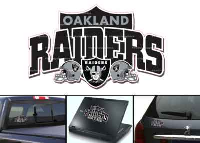 Oakland Raiders Sticker Decal Car Truck Window Wall Laptop Phone Body ...