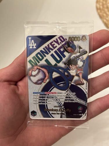ONE PIECE x LA DODGERS Monkey.D.Luffy Trading Card Limited Edition 7/3 ...