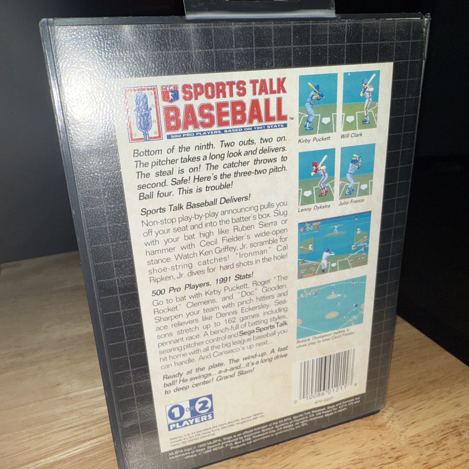 Sports Talk Baseball (Sega Genesis, 1992) Case And Working Game No ...
