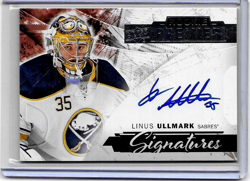 2015-16 Linus Ullmark Upper Deck Rookie Premier Signatures RPS-LU | eBay