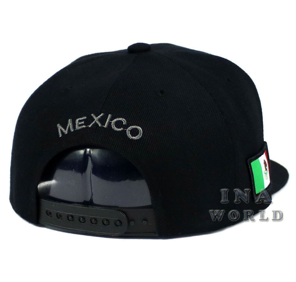 MEXICAN Hat MEXICO Federal Logo State Embroidery Snapback Flat Bill ...