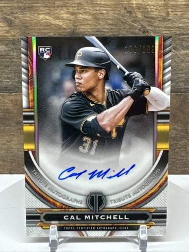 Cal Mitchell 2023 Topps Tribute Rookie Autograph TA-CAM #/199 Pirates ...