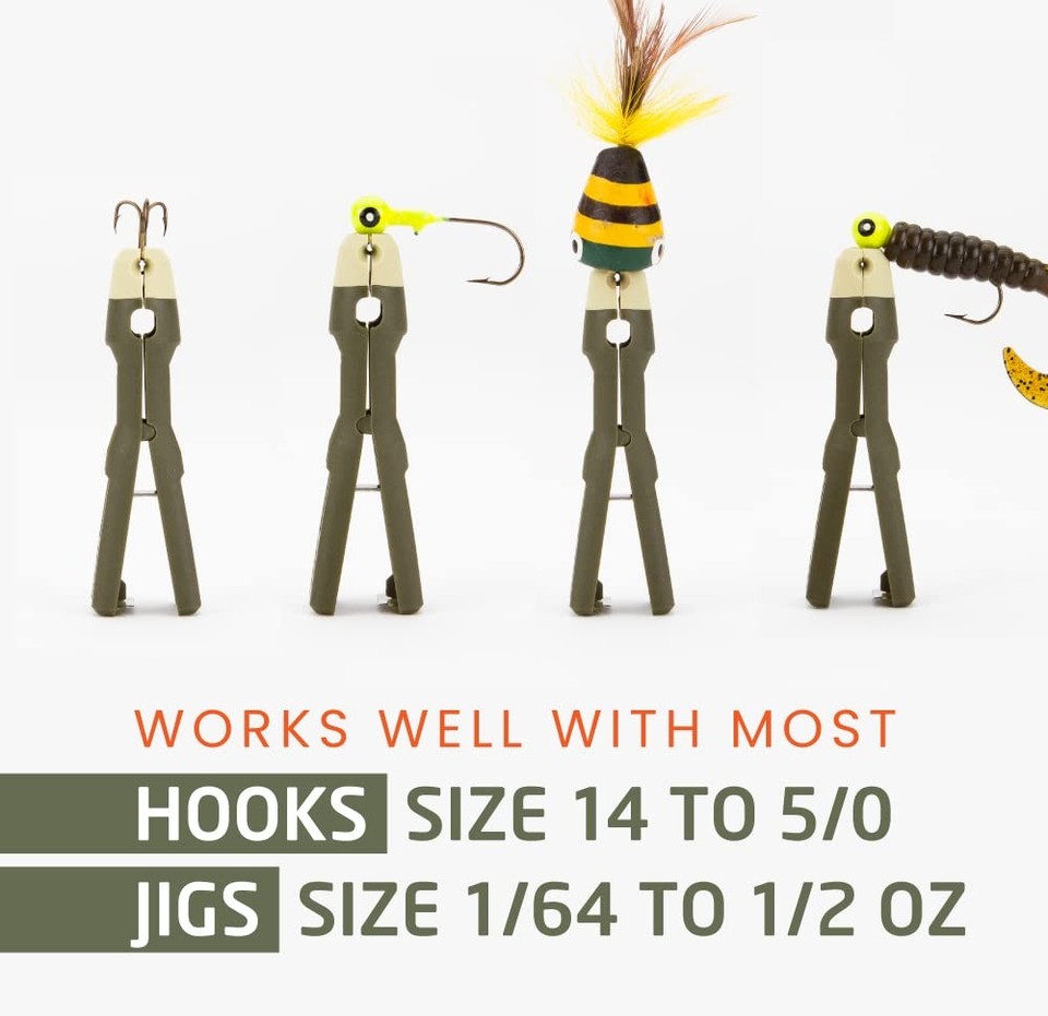 Fishing Knot Tying Tool/Jig Head and Hook Eyelet Grip/Line Threader ...