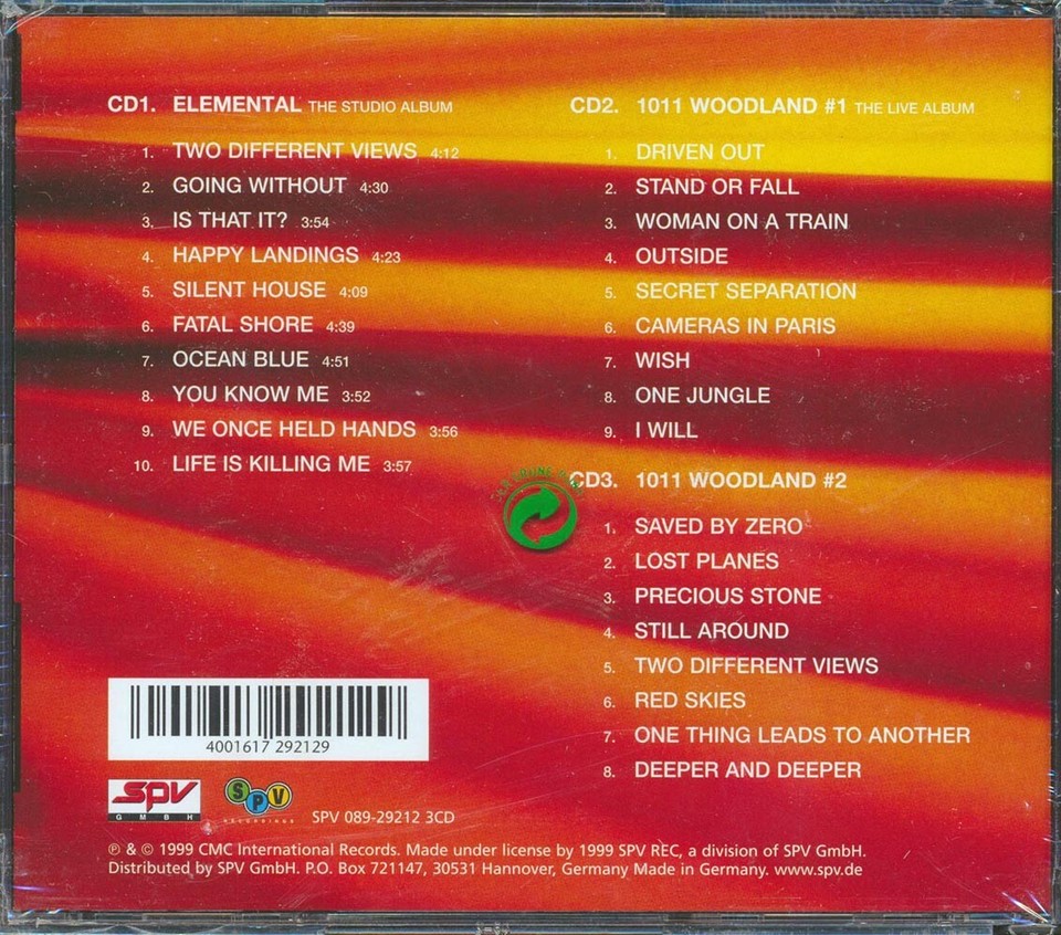 CD The Fixx - Elemental + 1011 Woodland | eBay